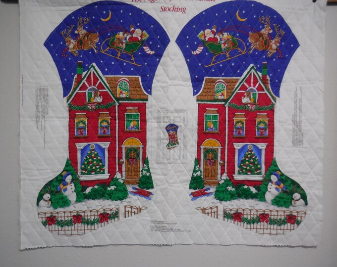 Vintage Cranston the Night Before Christmas Santa Jumbo Christmas ...