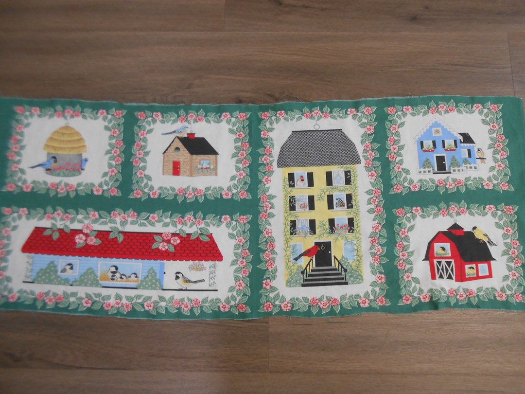 Vintage Springmaid OTC Birds in Bird House Cotton Quilt Fabric - Etsy