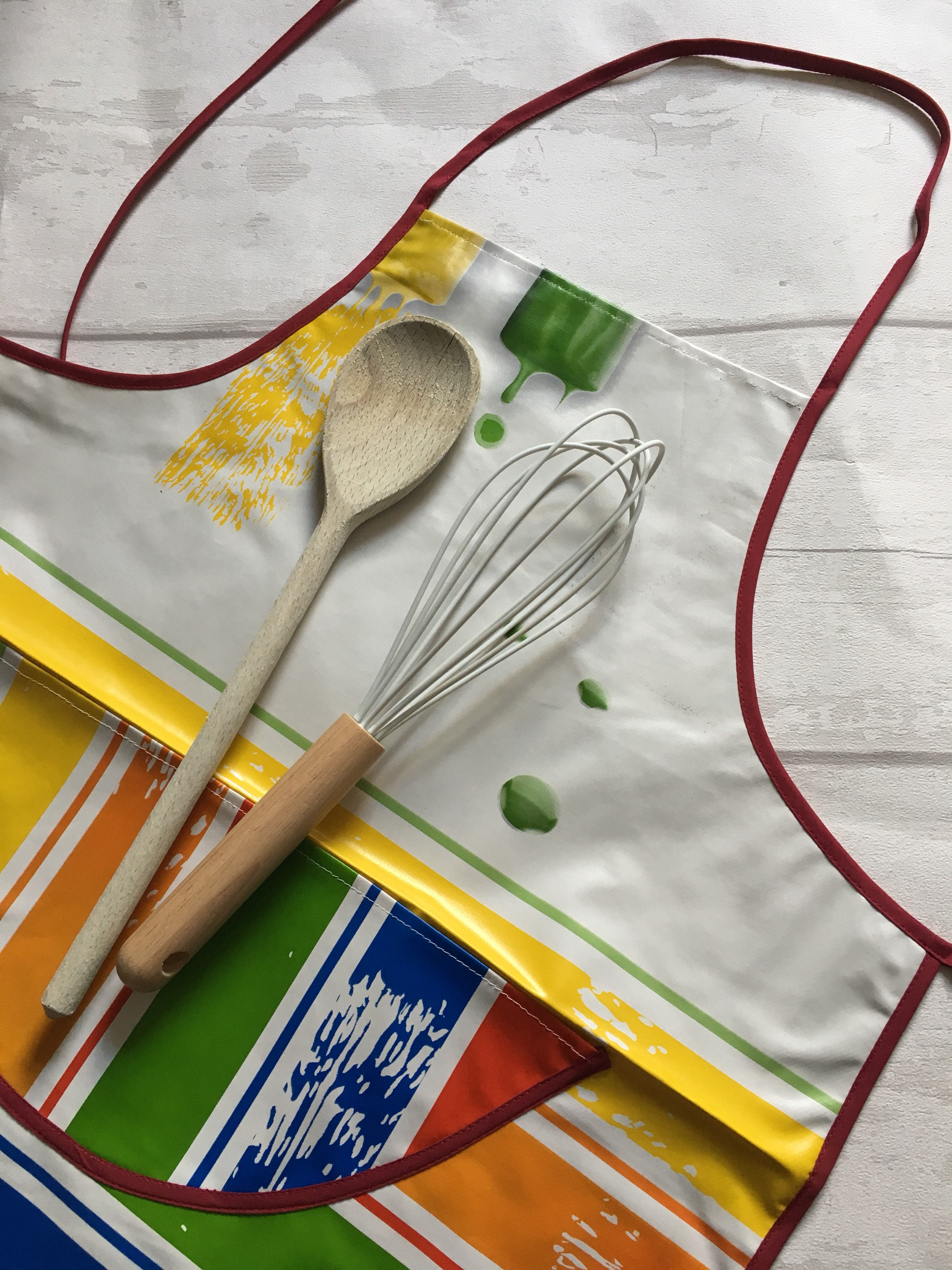 REDUCED Paint Spill, Apron, Kitchen Accessory, Apron With Pocket ...