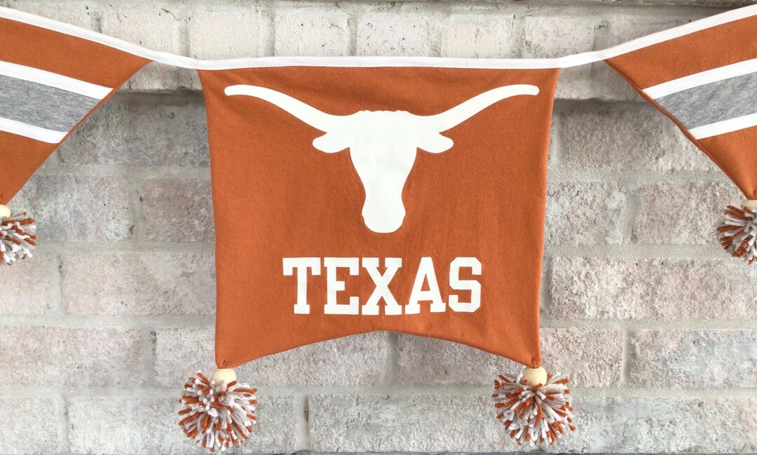 Texas Longhorn Pennant Banner,party Decor, Celebration Bunting ...