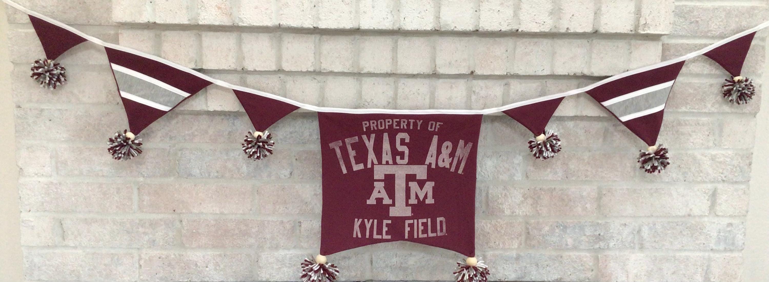 Texas A&M Aggies Pennant Banner,party Decor, Celebration Bunting ...