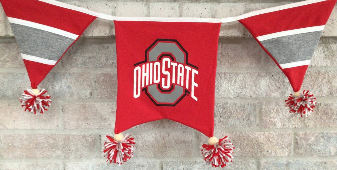 Ohio State Party Decor, Celebration Bunting, Backdrop, Wall Hanging ...
