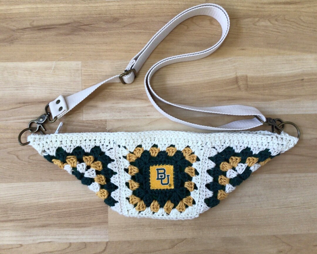 Baylor Hand Crocheted Granny Square Crossbody Bag - Etsy