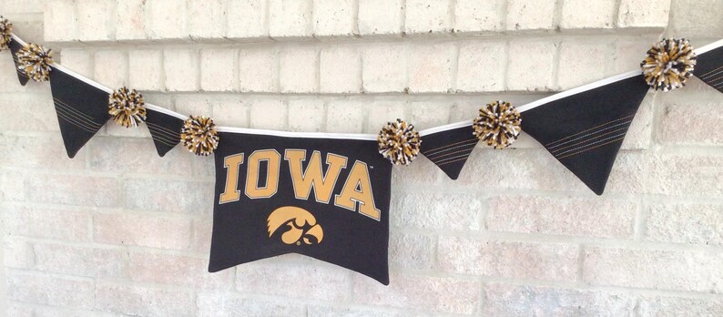 University of Iowa Hawkeyes Pennant Banner,party Decor, Celebration ...