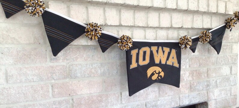 University of Iowa Hawkeyes Pennant Banner,party Decor, Celebration ...
