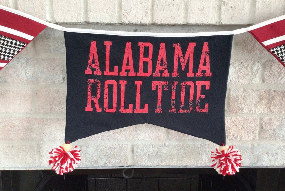 University of Alabama Pennant Banner, Party Decor, Celebration Bunting ...