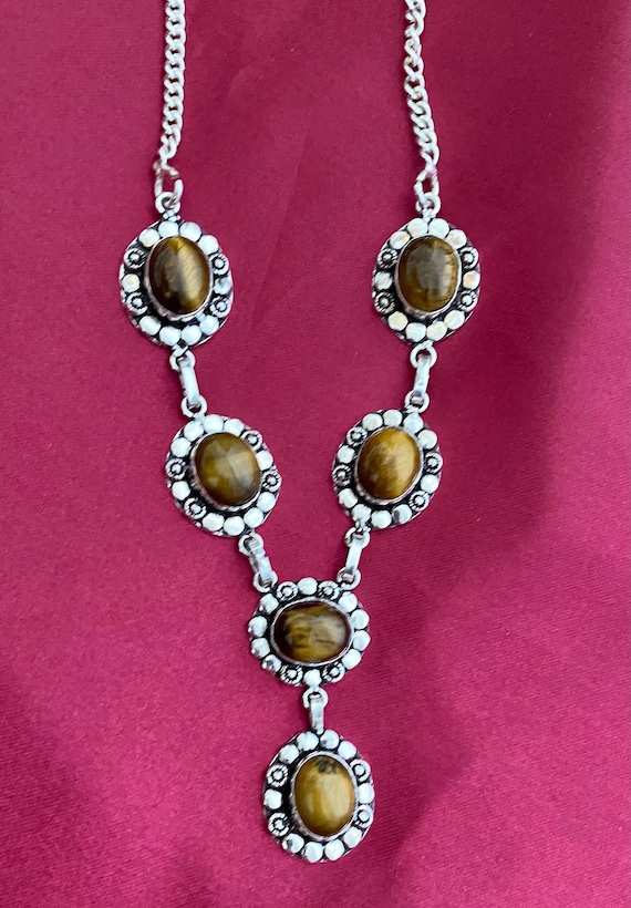 Vintage 2000s silver necklace - Gem