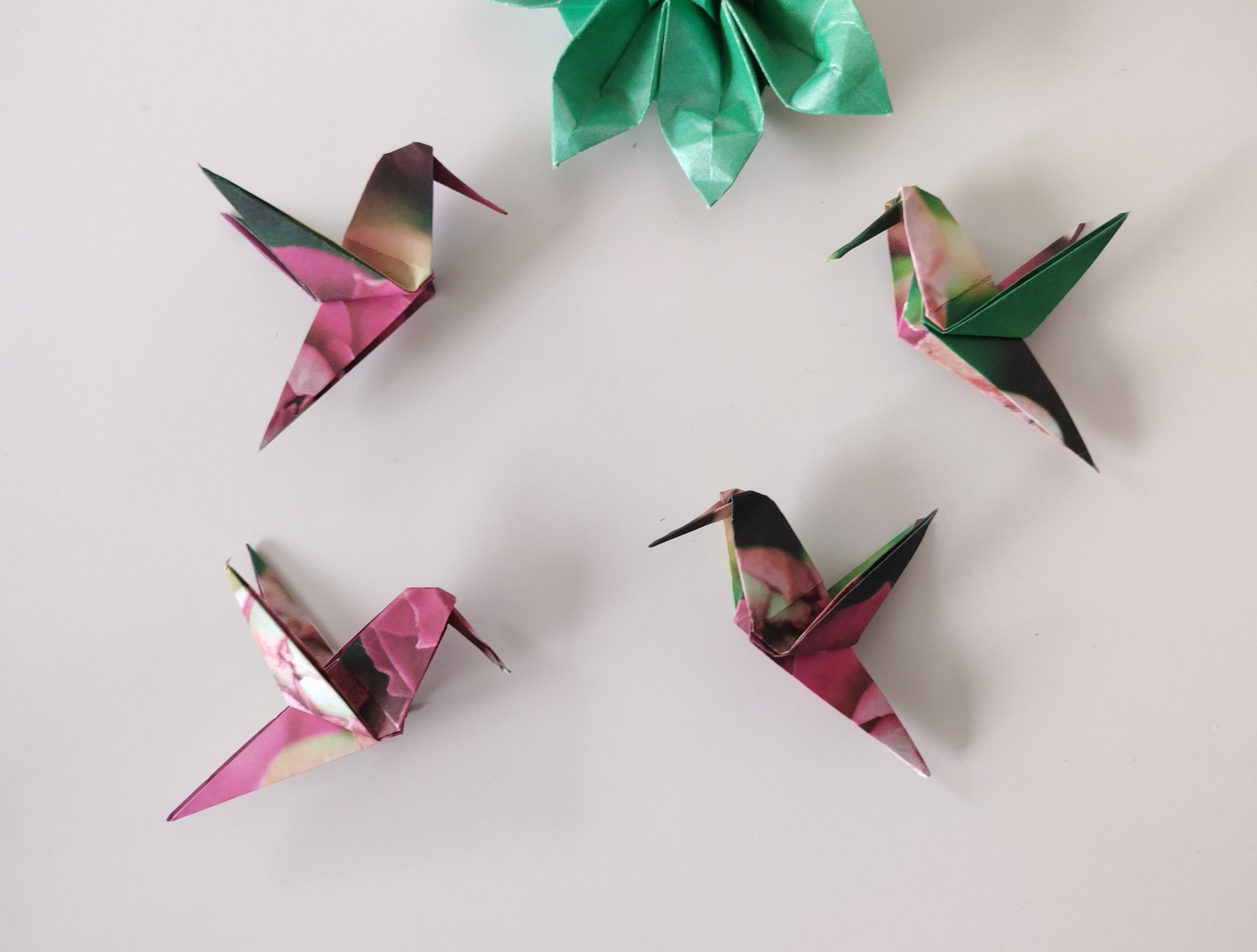 How To Make Origami Hummingbird