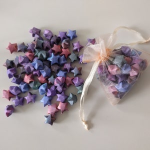 Set of 100 Handmade Constellation Style Origami Lucky Stars / Sky ...