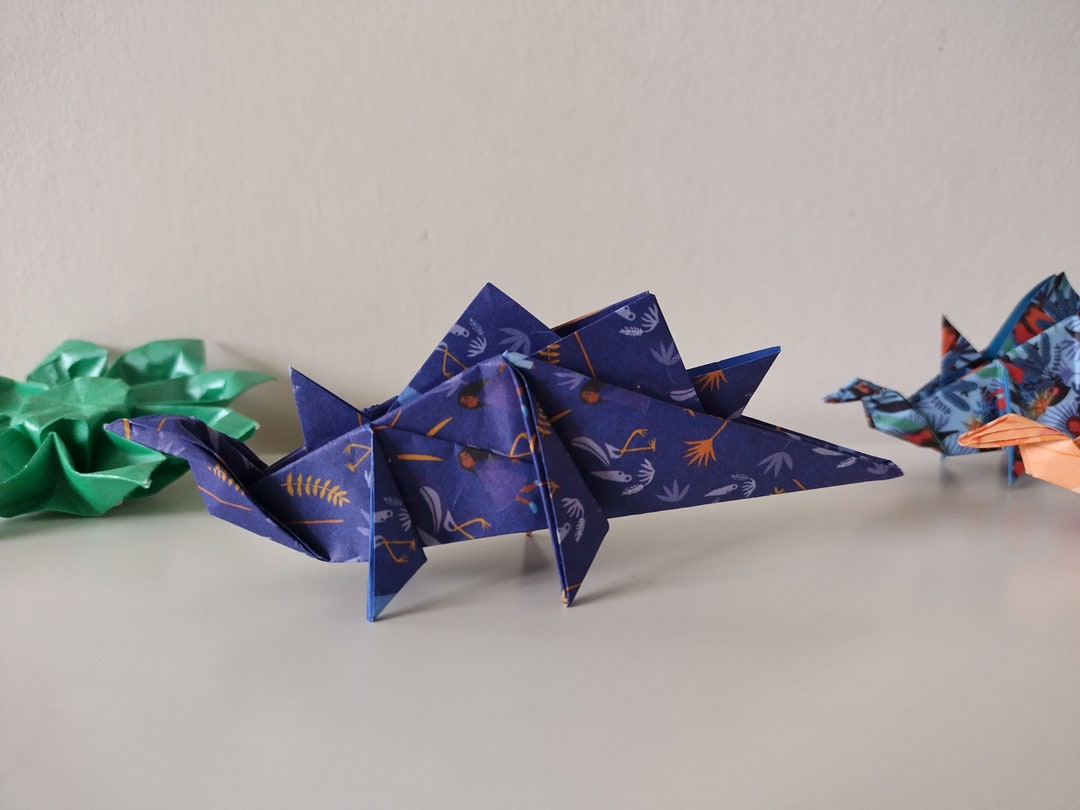 Handmade Origami Dinosaur Stegosaurus (wildlife Designs) / UNICEF ...