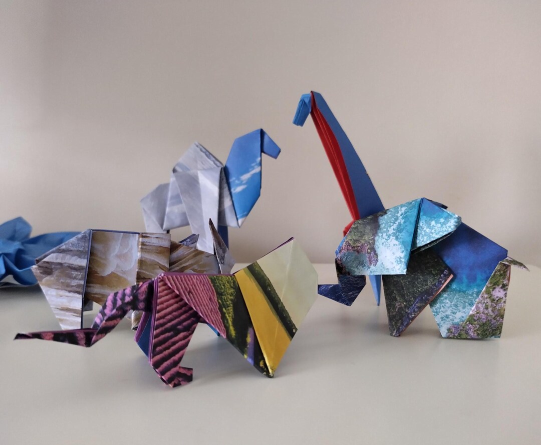 Handmade Origami Safari Animals (set of 5): Mother Earth Paper ...