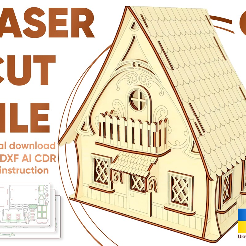 Laser Cut Cottage - Etsy