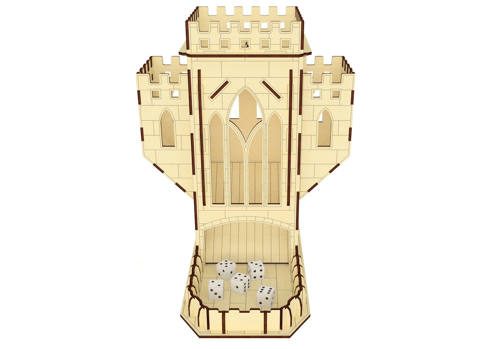 Dice Tower Laser Cut File Glowforge Pattern - Etsy