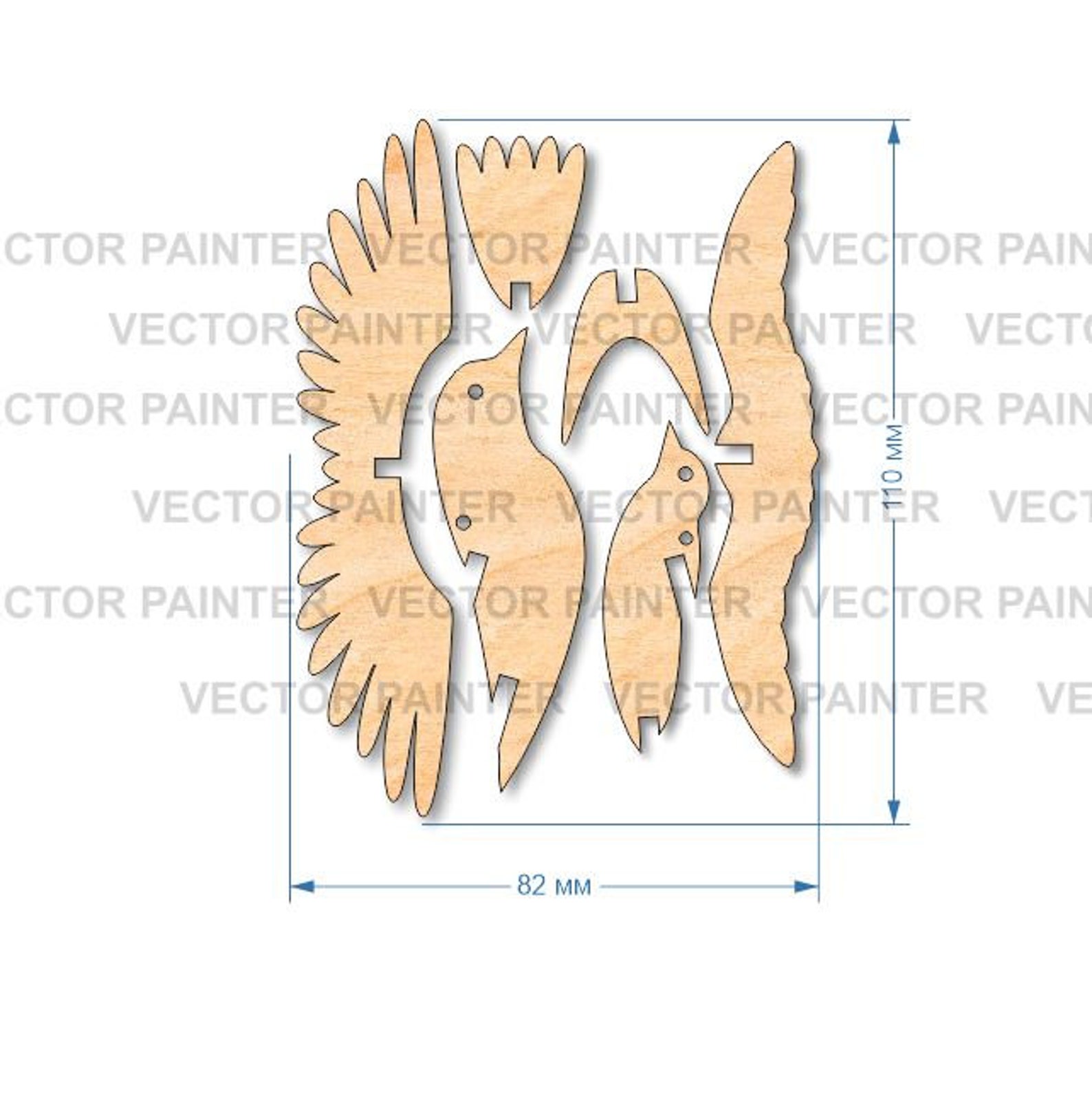 Laser Cut Birds Svg Bird Plywood Laser Engraved Mother Day Dxf - Etsy ...