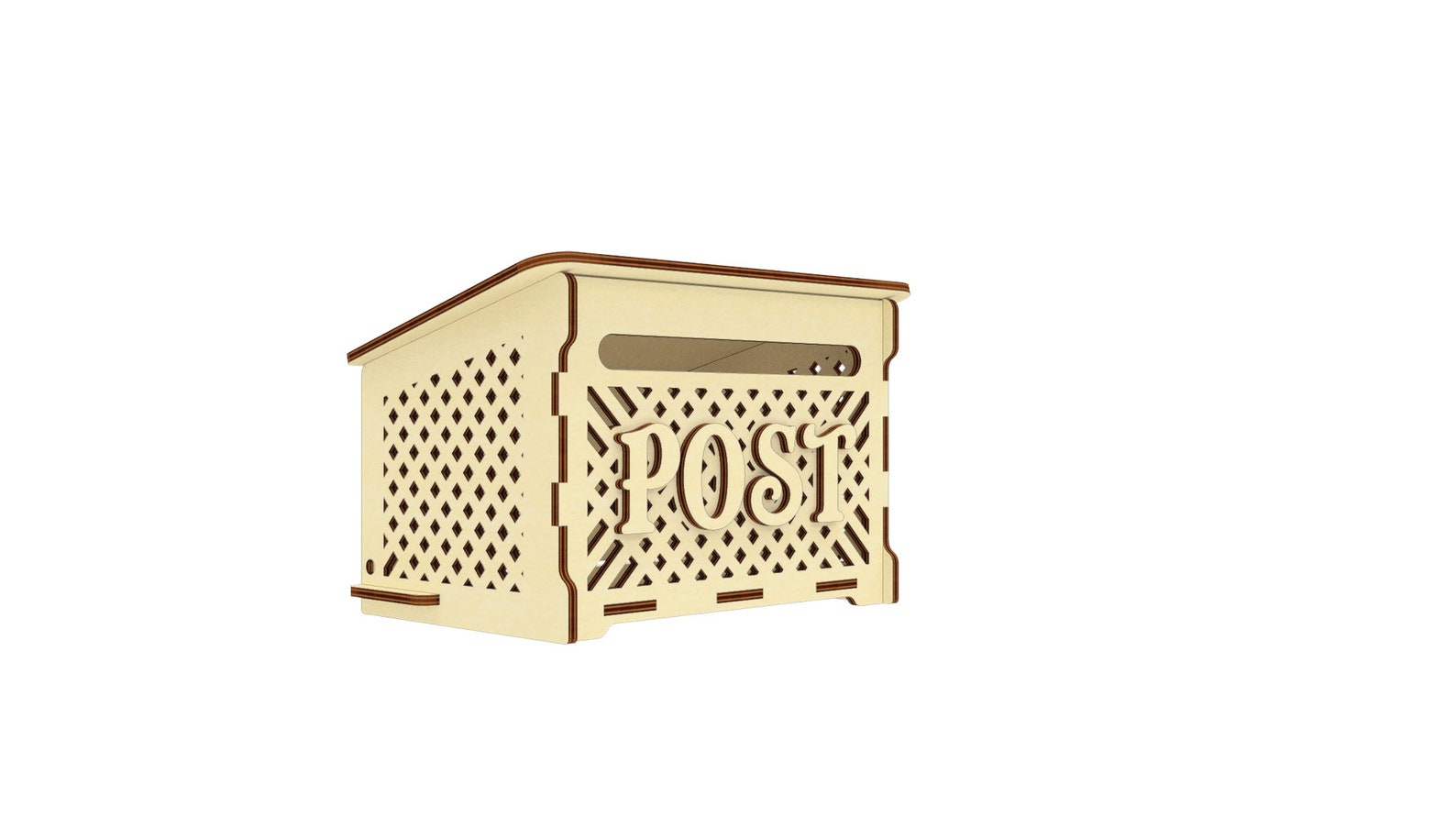 Post Box Dxf Files for Laser Cut Files Cnc Plan Post Basket - Etsy