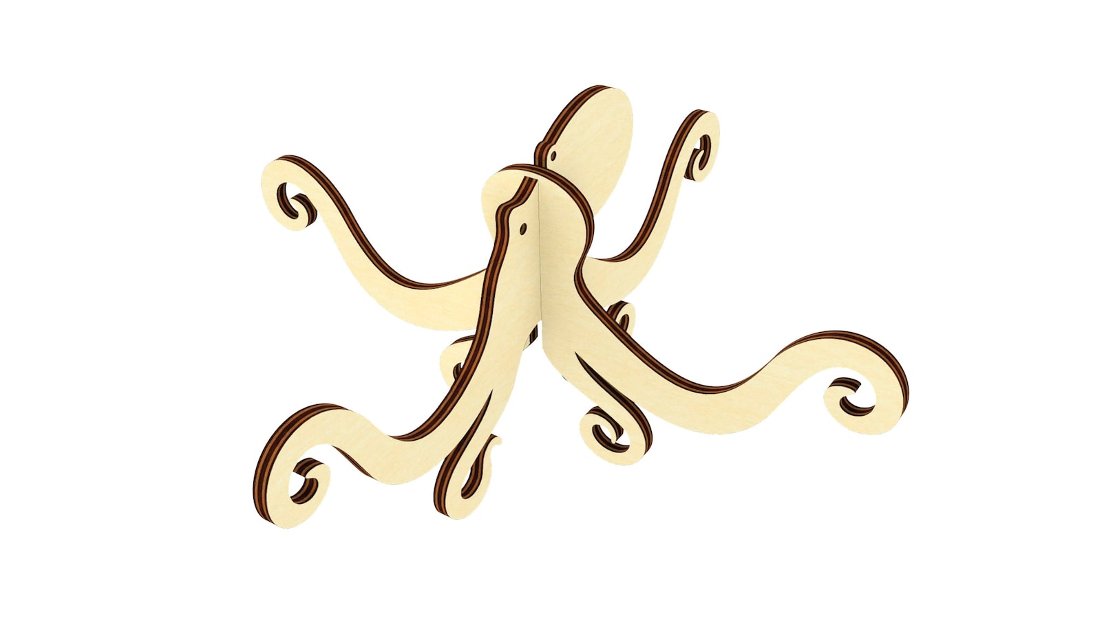 Laser Cut Octopus Dxf File Hanging Toys Pattern for Laser | Etsy
