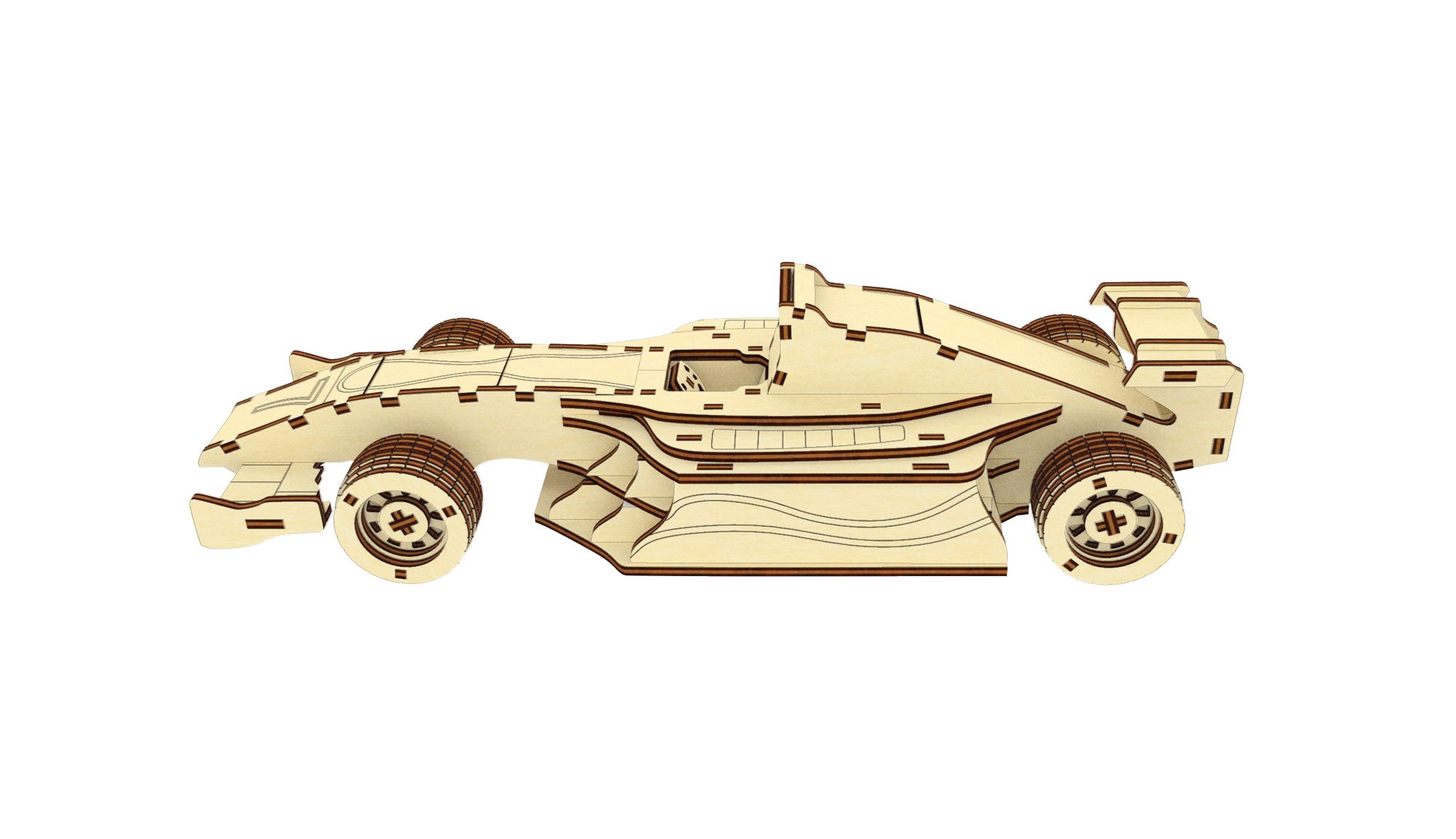 Sport Racing Car - Laser Cut File, SVG 3d Plywood Model Template - Etsy