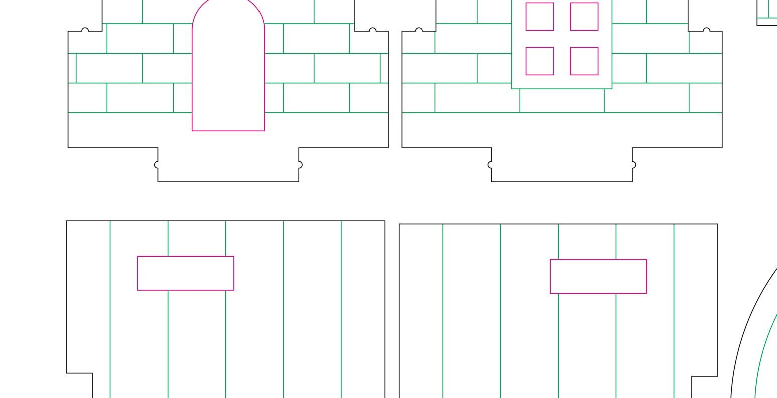 Christmas house dxf files for laser files glowforge svg | Etsy