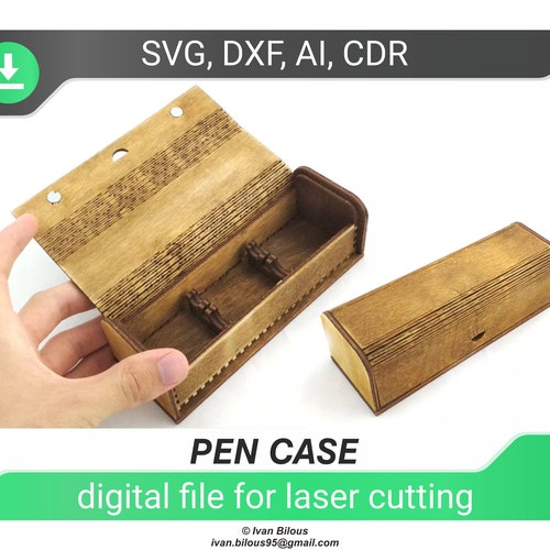Laser Cut Pencil Box for Glowforge - Etsy