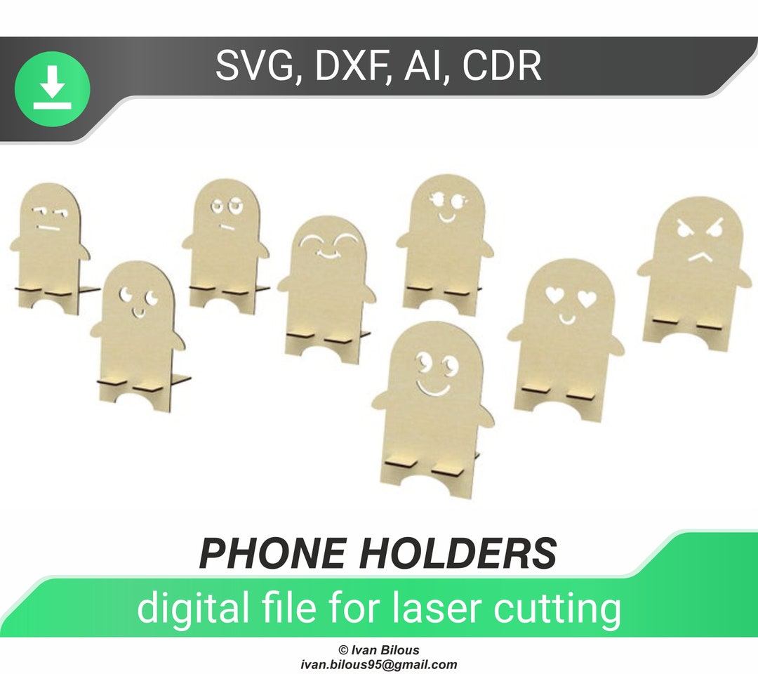 Laser cut phone stand dxf phone holder dxf files for laser files stand ...