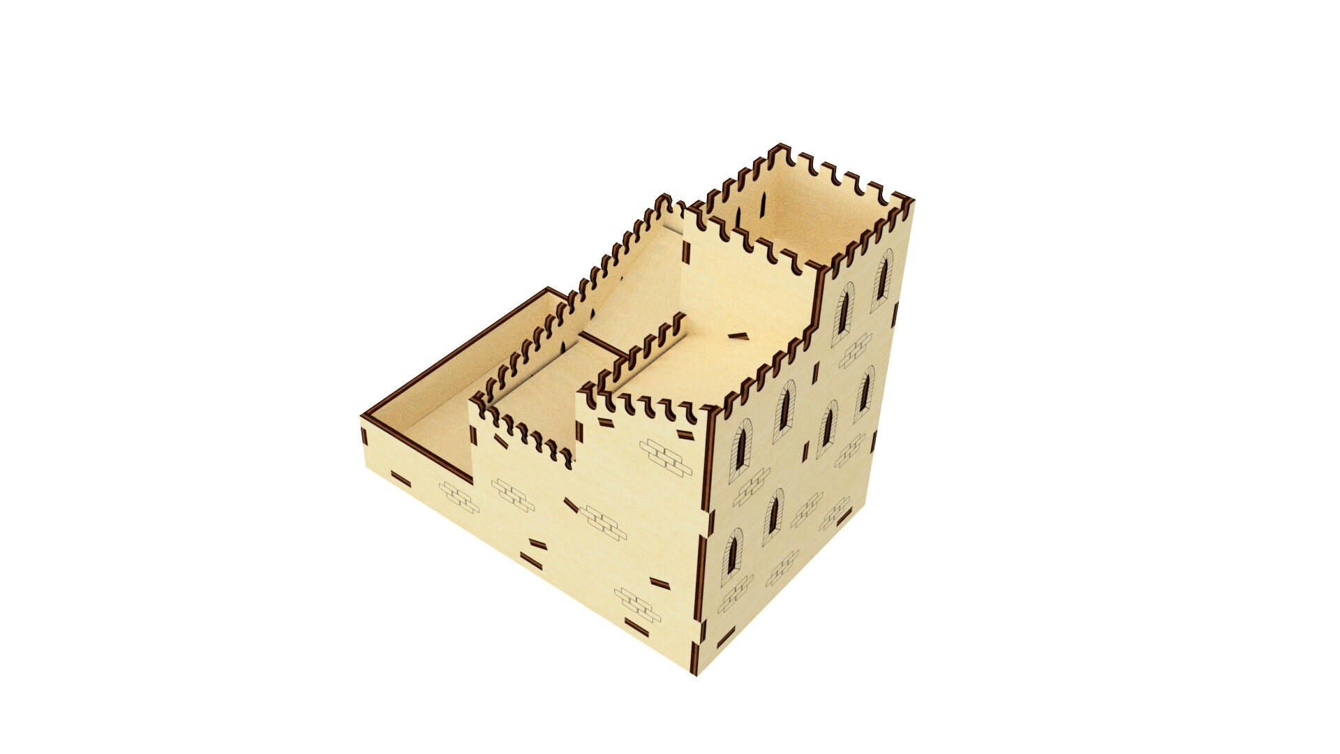 Laser cut model dice tower dxf files for laser engraved cnc | Etsy