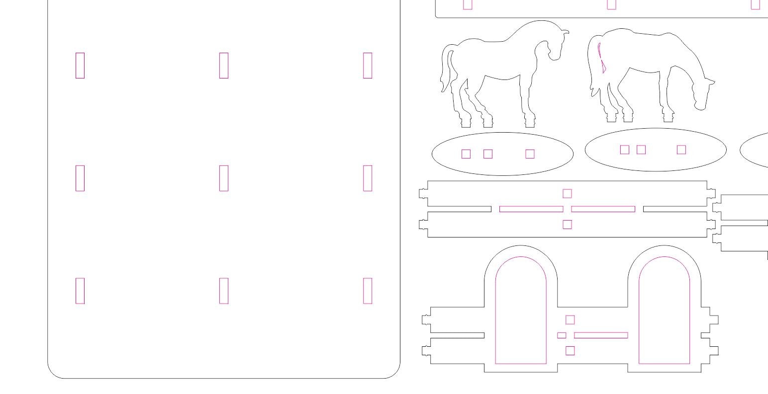 Horse Stable Farm - Laser Cut File, SVG Barn Template (digital Download) - Etsy
