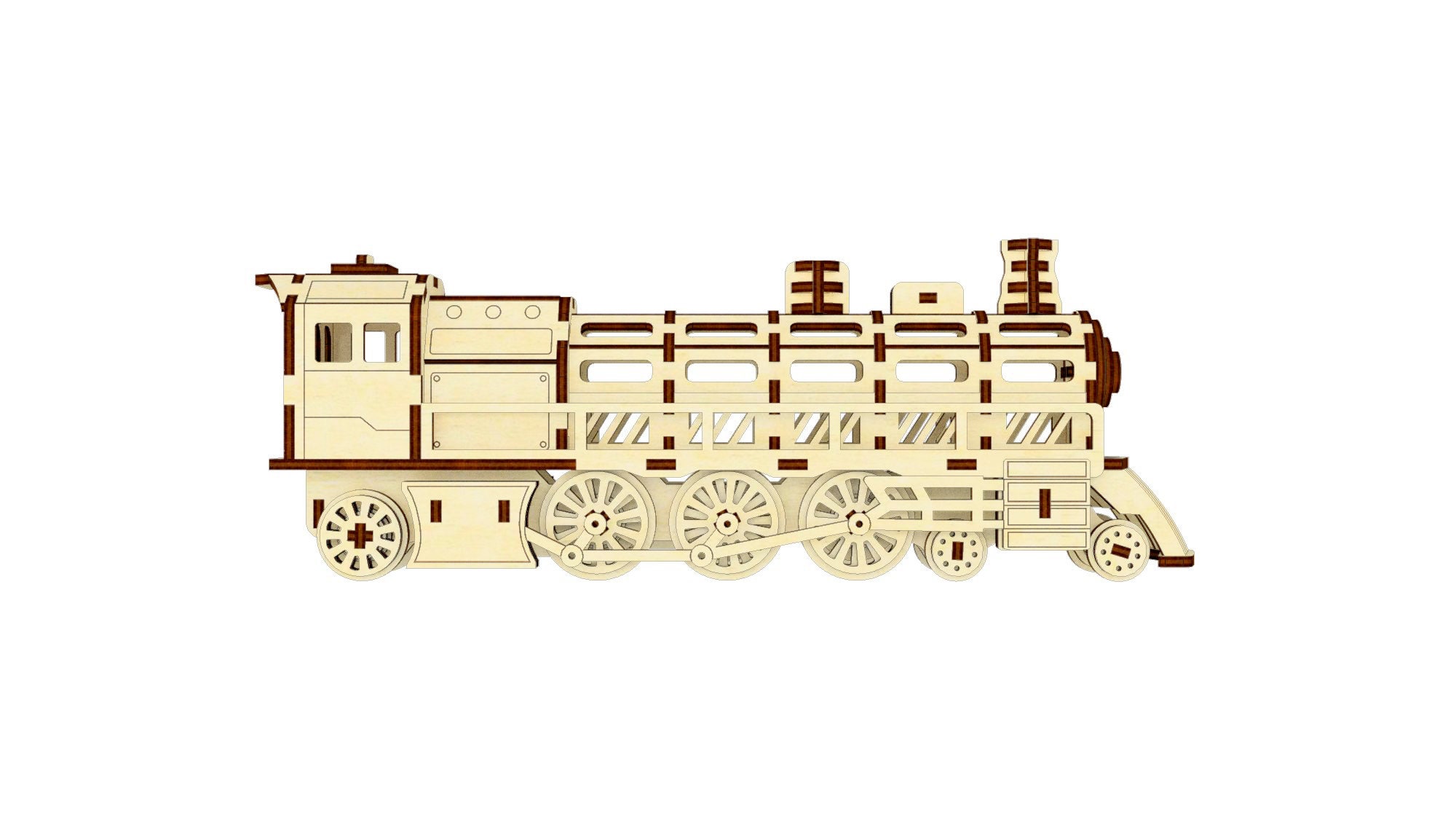Train Laser Cut Files Dxf Locomotive Cnc Plan for Laser Files - Etsy ...