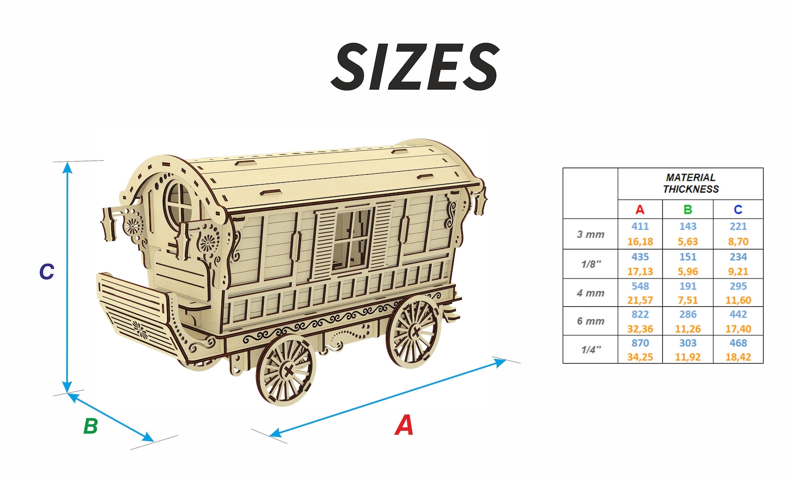 Dollhouse Laser Cut Files Svg Glowforge Laser Gypsy Wagon Dxf - Etsy