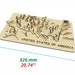 Usa Map Laser Cut File Svg Glowforge Usa Dxf Files for Laser Files Map ...