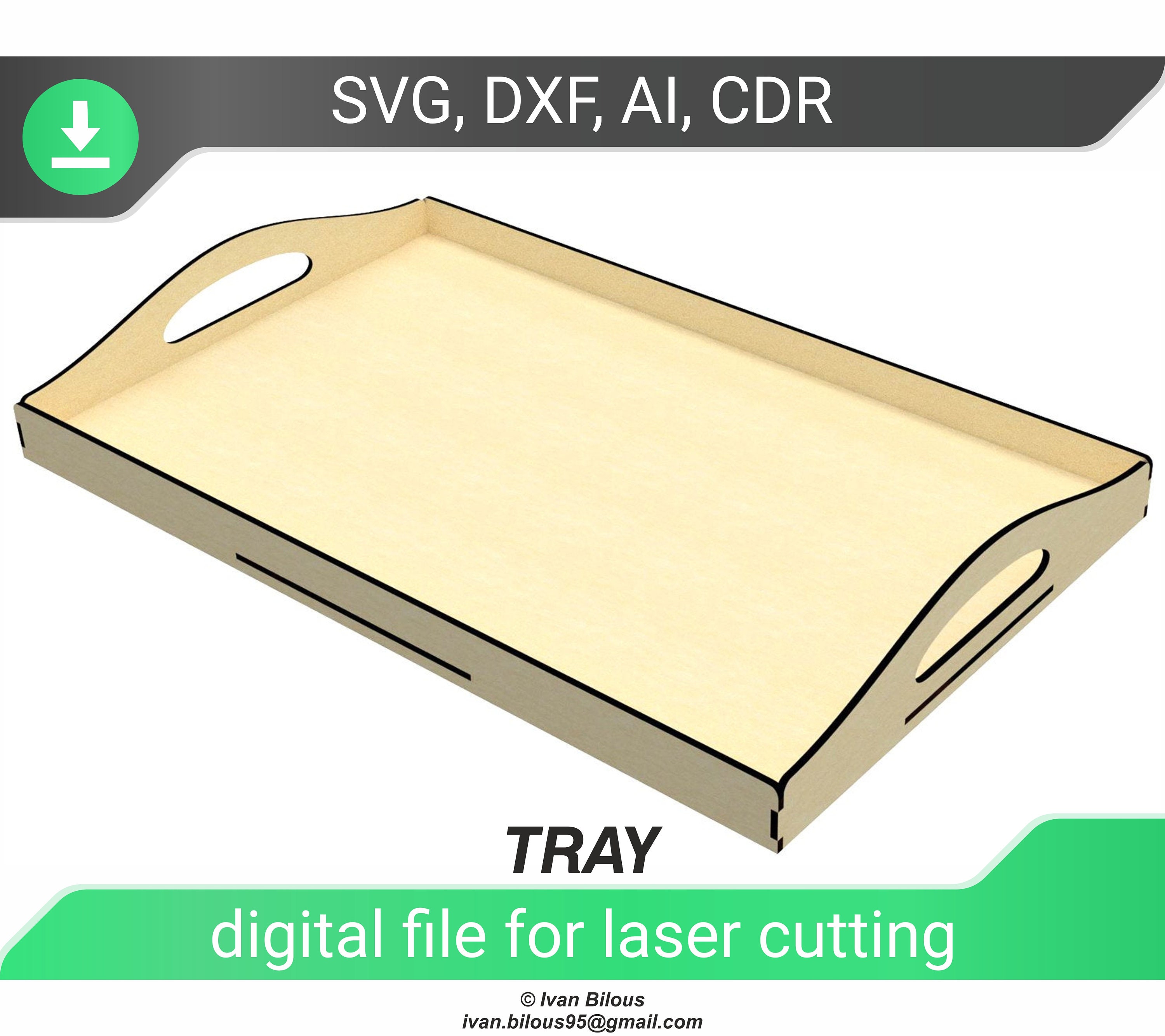Laser File Tray Laser Cut Dxf Files for Laser Tray Cnc Plan - Etsy Canada