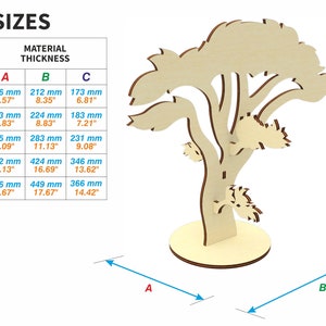 Forest - Laser Cut 3d Design, Glowforge Pattern, Christmas Tree - Etsy
