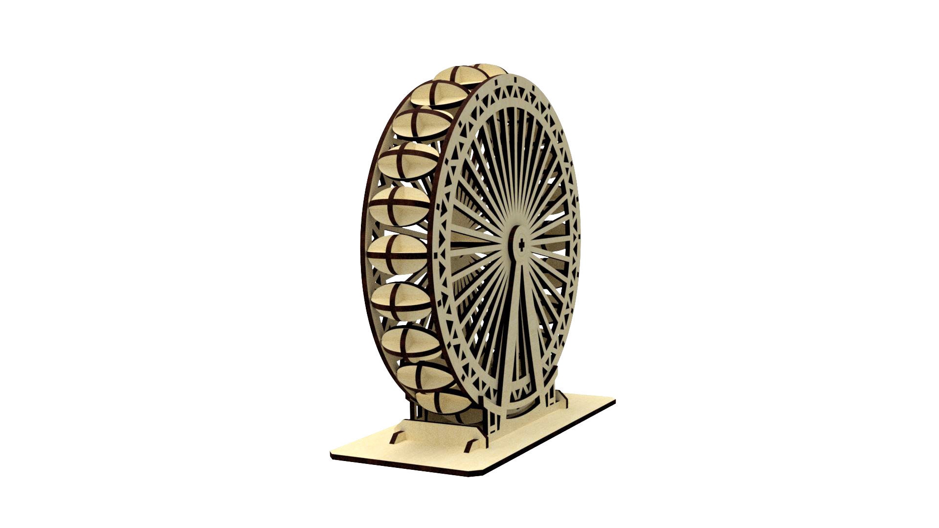 London Eye Ferris Wheel Laser Cut File: CNC Plan (digital Download) - Etsy