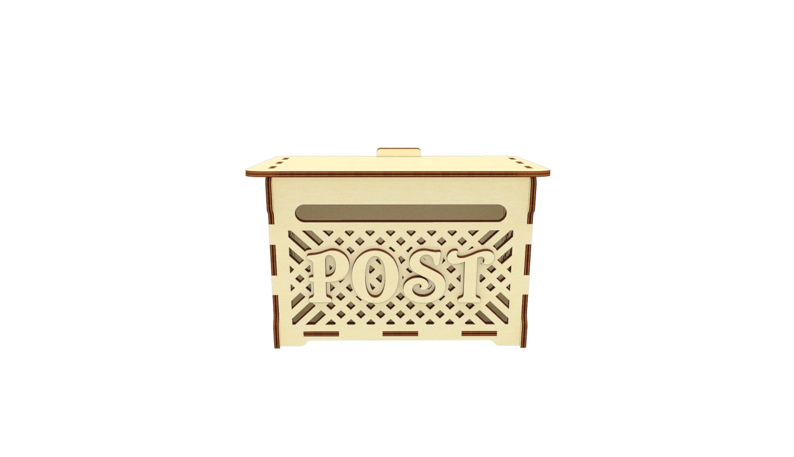 Post Box Dxf Files for Laser Cut Files Cnc Plan Post Basket - Etsy