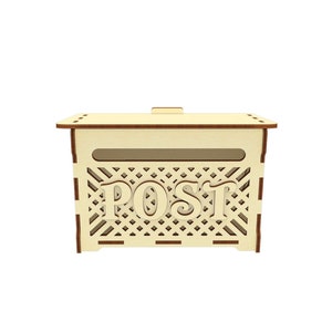 Post Box Dxf Files for Laser Cut Files Cnc Plan Post Basket Svg Cut ...