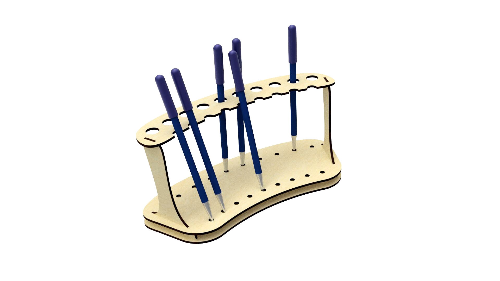 Pen Stand Laser Cut File SVG Pattern for Laser Machines - Etsy