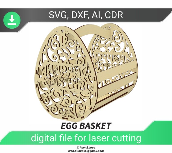 Easter Laser Cut File Easter Dxf Files for Laser Template | Etsy Australia