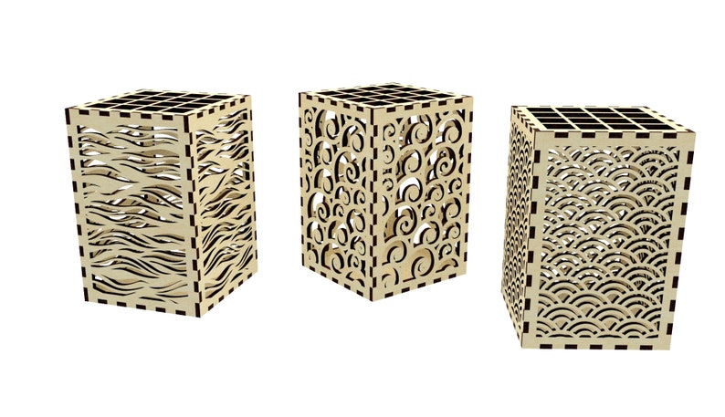 Laser Cut Cut File Pencil Holder Svg Glowforge Files Pen - Etsy Canada