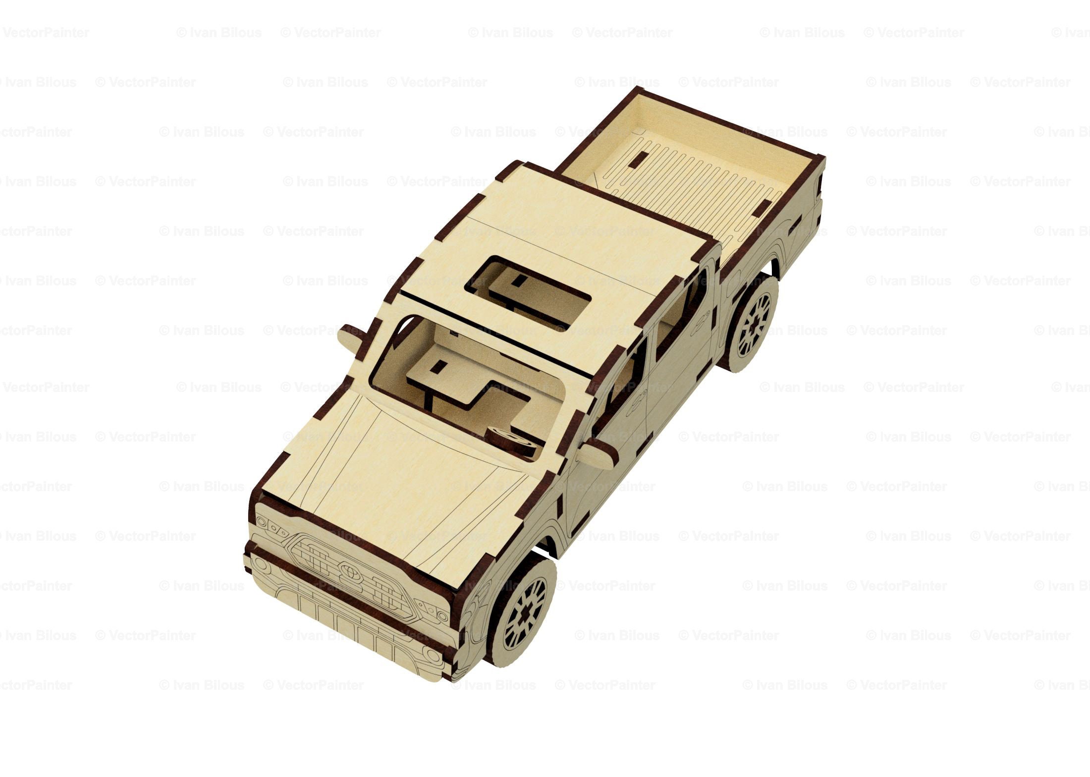 Glowforge Svg Laser Files Car Dxf Files for Laser Cut Pick up | Etsy