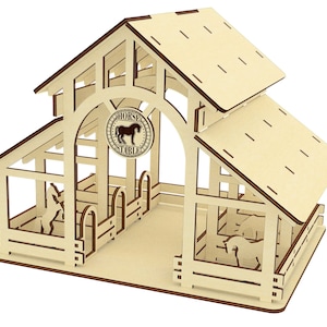 Horse Stable Dxf Files for Laser Cut Barn Svg Glowforge Files - Etsy