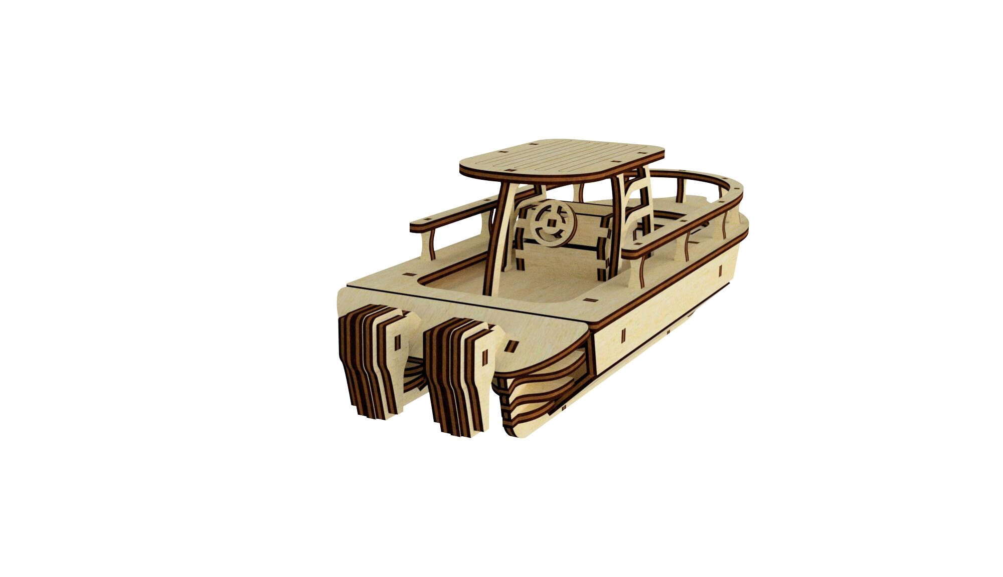 Ship Boat SVG Laser Cut File 3d Puzzle Plan for Laser - Etsy Australia