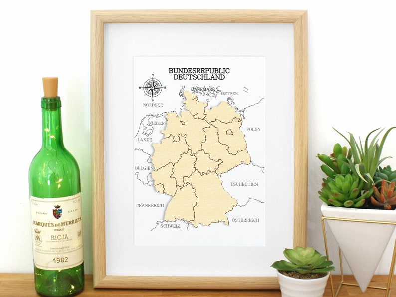 Germany Map Puzzle Dxf Files for Laser Cut Files Cnc - Etsy