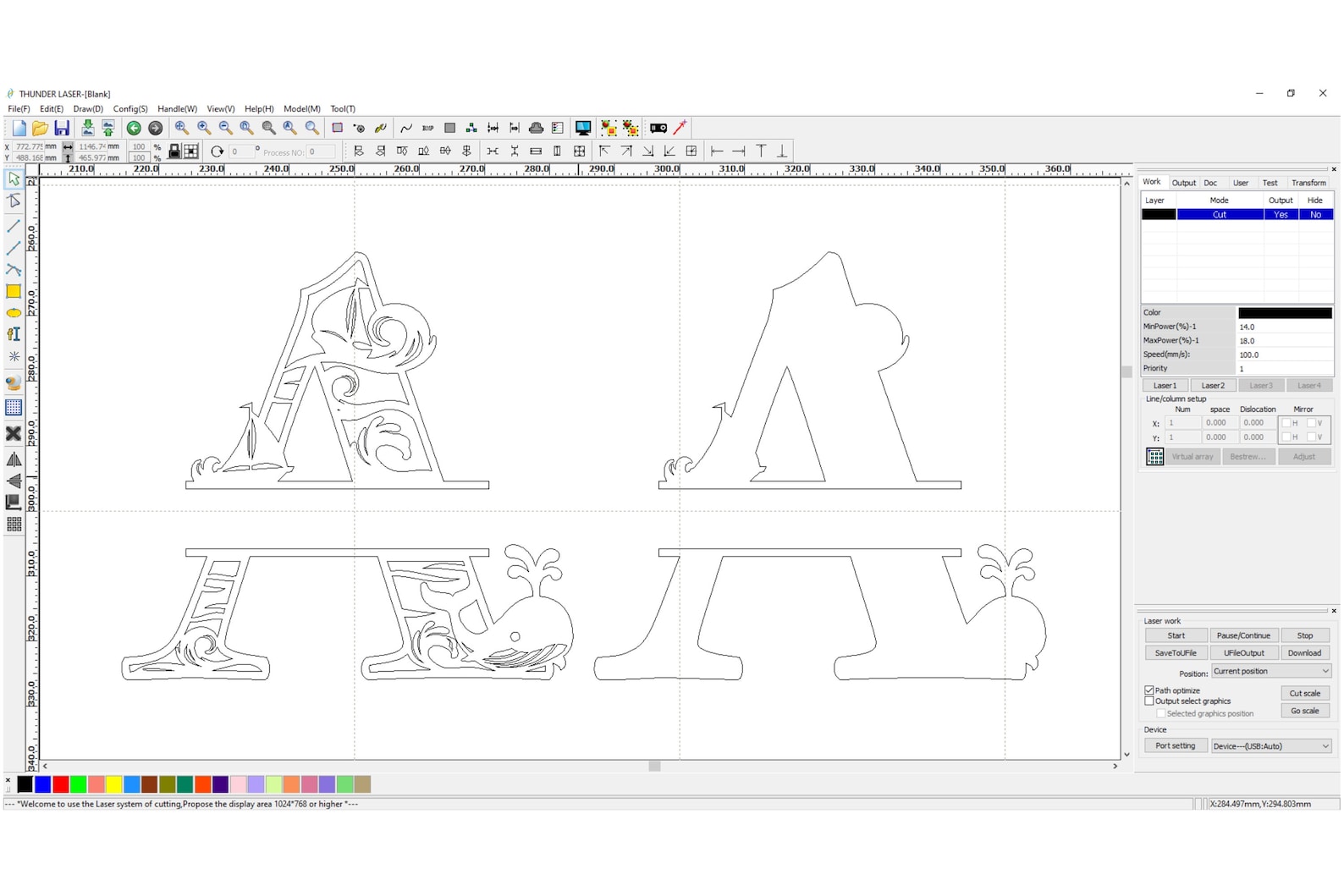 Monogram Alphabet Laser Cut File Name Sign SVG Letters for - Etsy