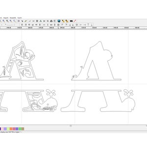 Monogram Alphabet - Laser Cut File, Name Sign SVG Letters for Kid - Etsy