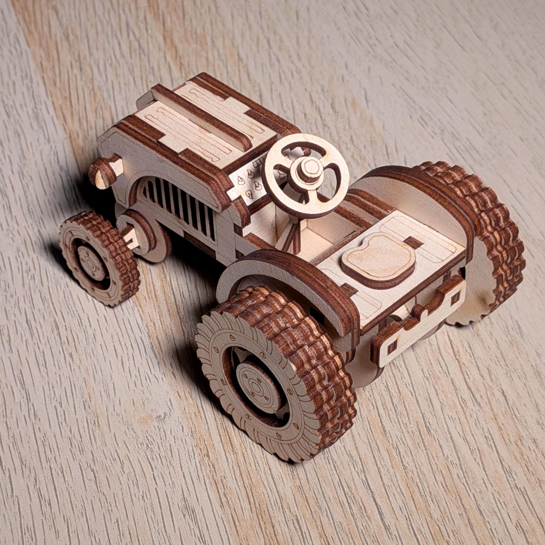 Tractor Laser Cut File, SVG Farm Vehicle 3d Puzzle Vector Plan for ...