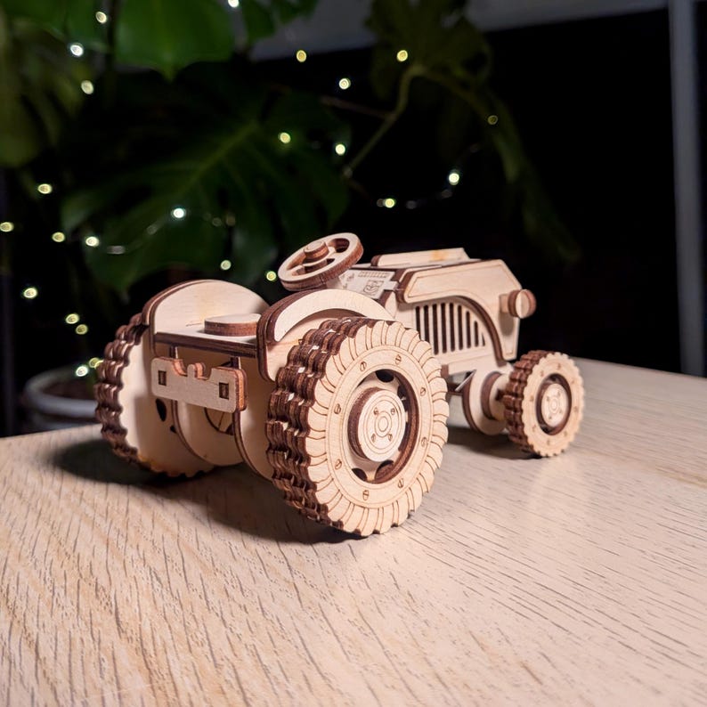Tractor Laser Cut File, SVG Farm Vehicle 3d Puzzle Vector Plan for ...