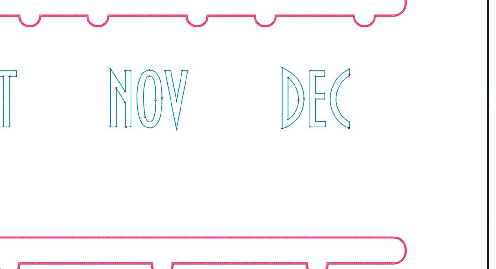 Perpetual Calendar Dxf Files for Laser Cut Desk Calendar Dxf - Etsy