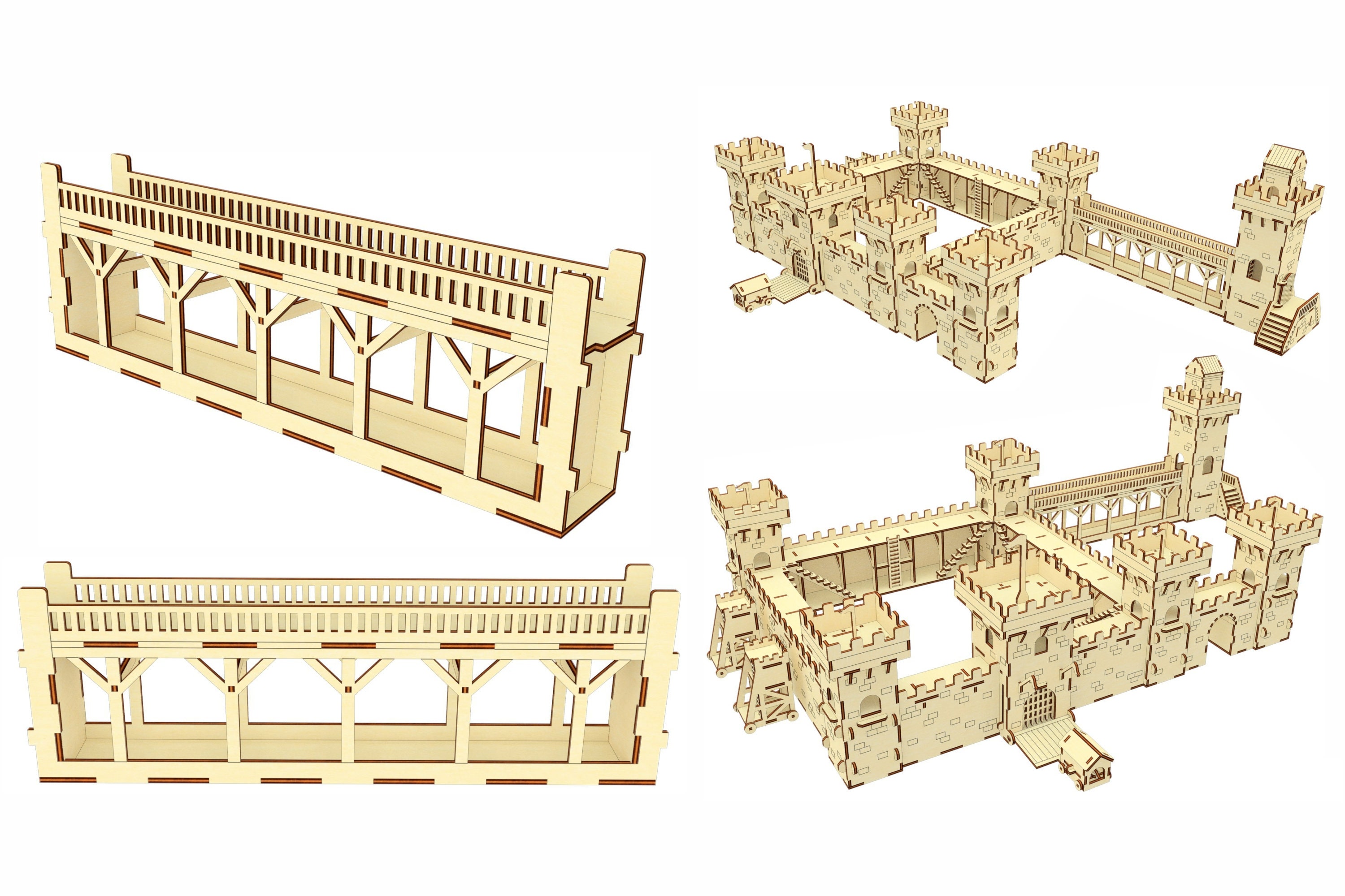 Bridge of the Castle Laser Cut Files Glowforge Pattern SVG | Etsy
