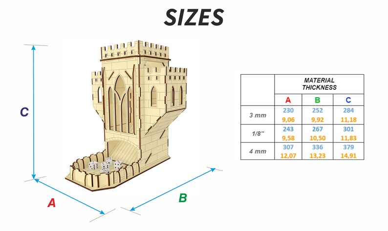 Dice Tower Laser Cut File Glowforge Pattern - Etsy