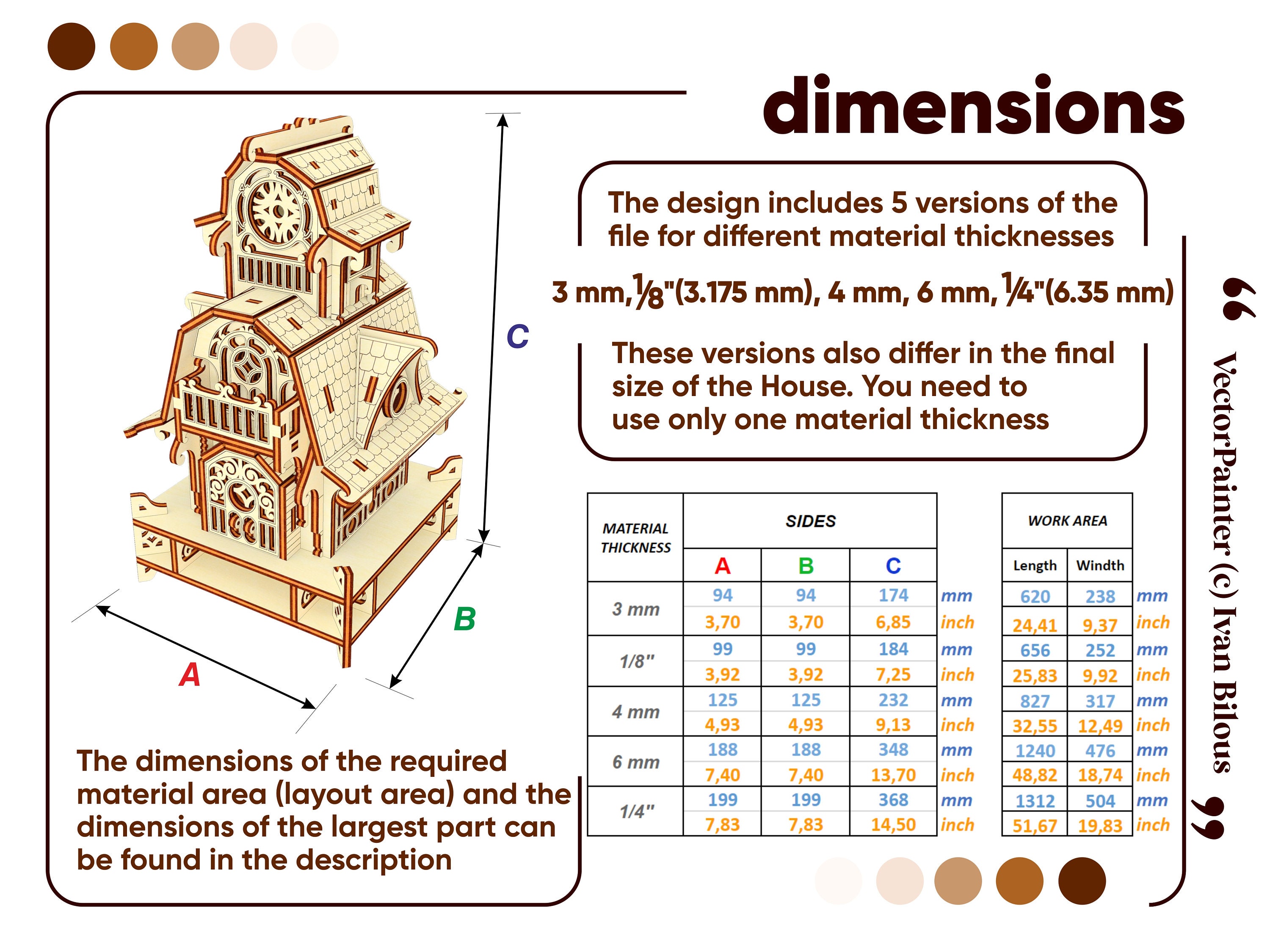 Garden Magic House - 3d Laser Cut File, SVG Vector Plan of Plywood ...