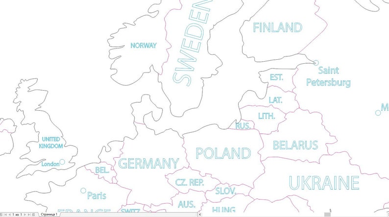 World Map Laser Cut File Laser Engraving Pattern - Etsy